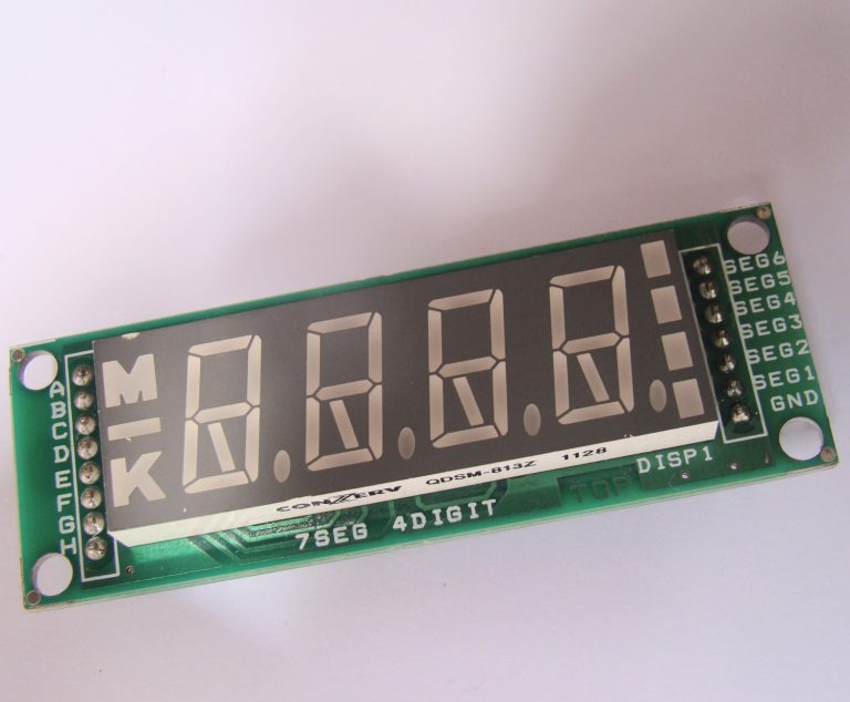 4 Digit 7 Segment Multiplexed Display Module - Hacktronics