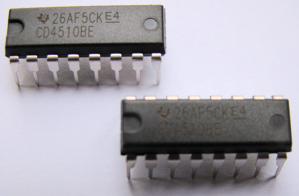 4510: Presettable 4-bit BCD Up/Down Counter - Hacktronics