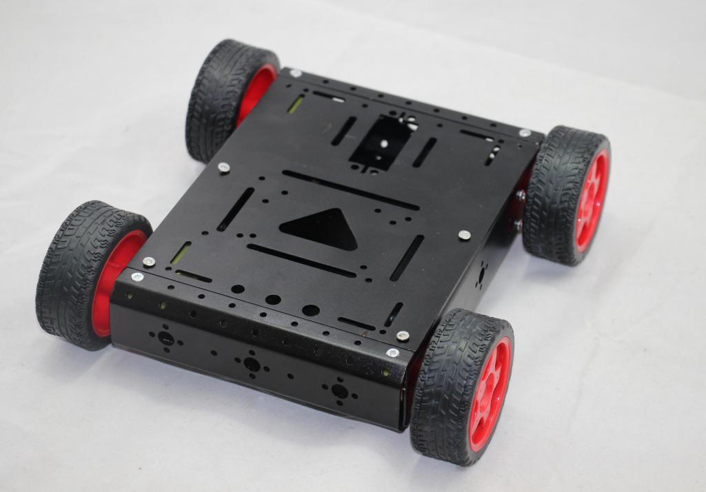 4WD Smart Car Chassis Aluminum Alloy Chassis Kit - Hacktronics