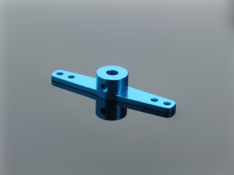 4mm Blue Bilateral Metal Steering Arm 47MM Double Aluminum Steering Gear Rocker Arm - Hacktronics