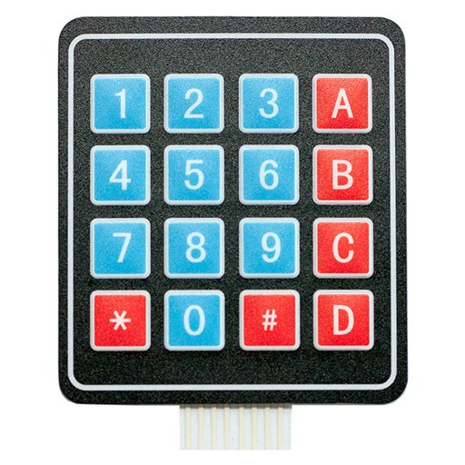 4x4 Matrix Membrane Switch Keypad - Hacktronics