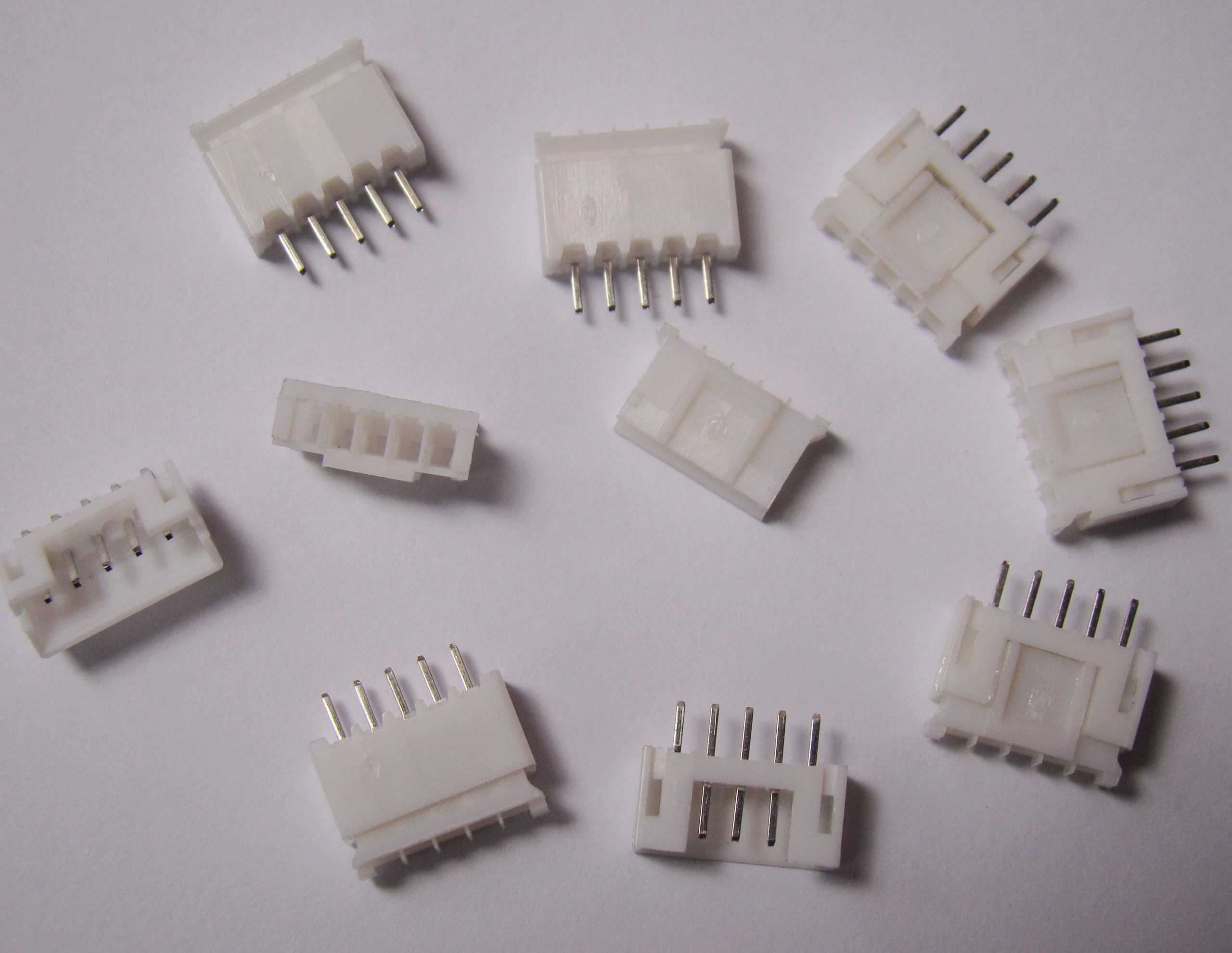 5 Pin Straight Pin Connector Plug PH2.0mm + Terminal Socket Straight ...