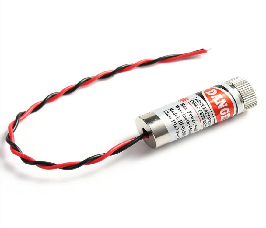 5mW Laser Red Dot Diode Module Red Laser Pointer with Built-in Drive ...