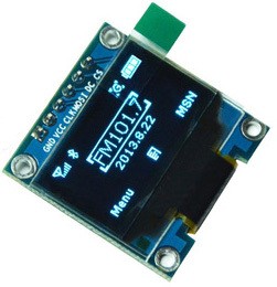 6 Pin SPI 0.96" Blue OLED Display Module SSD1306 - Hacktronics