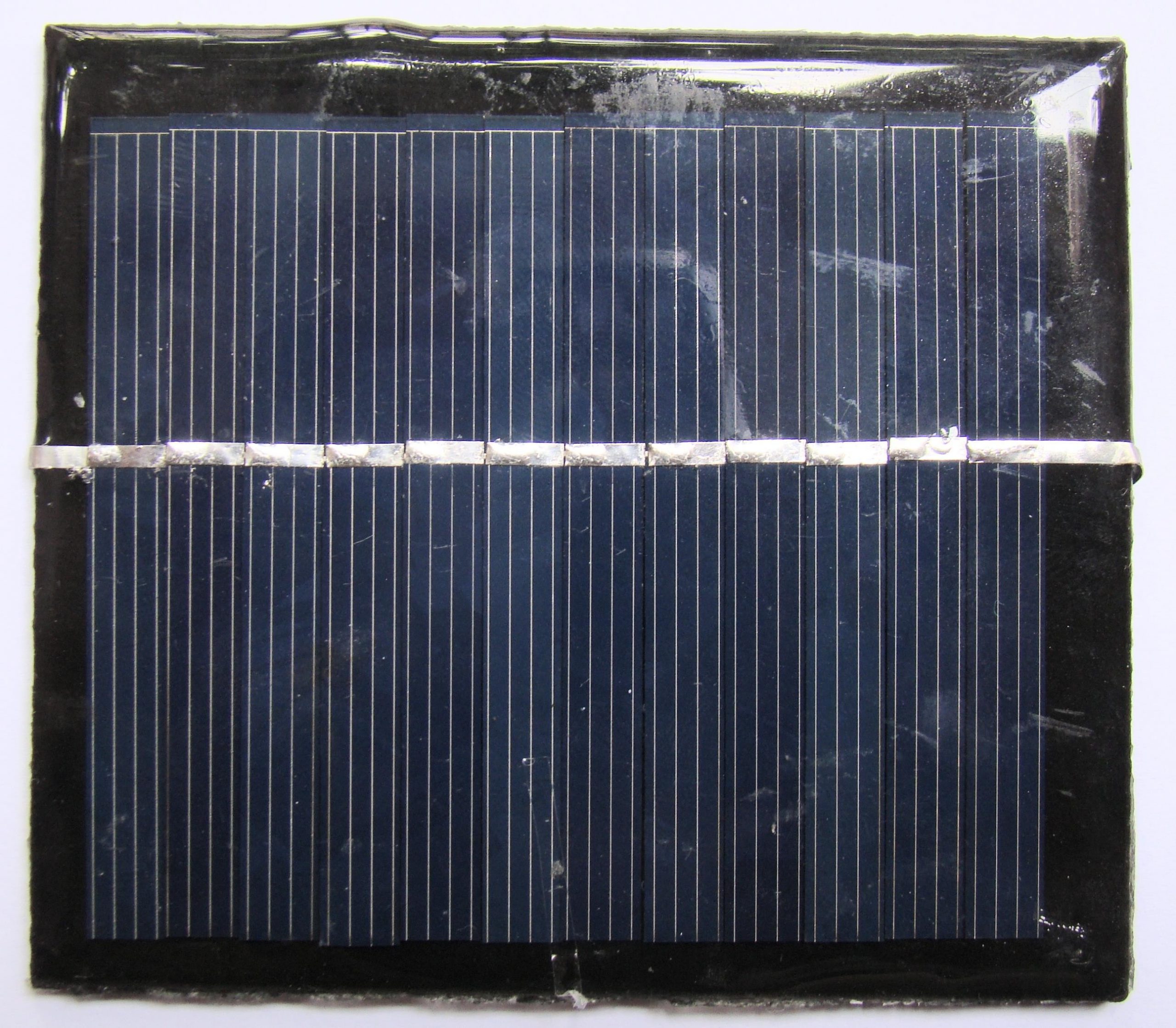 6V 100 mA Solar Panel Square Type Black Panel - Hacktronics