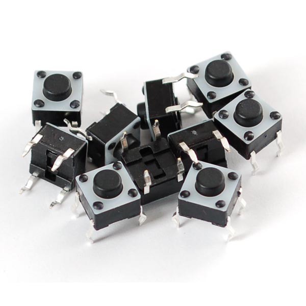 6x6x5 MM Momentary Tactile Push Button Switch - Hacktronics