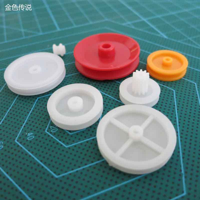 7 Kinds Of Plastic Pulley Wheel Drive Pulley Package - Hacktronics