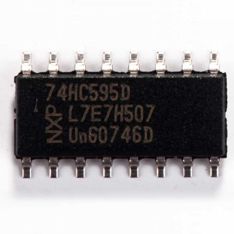 74HC595D SOP-16 8-Bit Serial-In, Parallel-Out Shift Register 3 Output State - Hacktronics