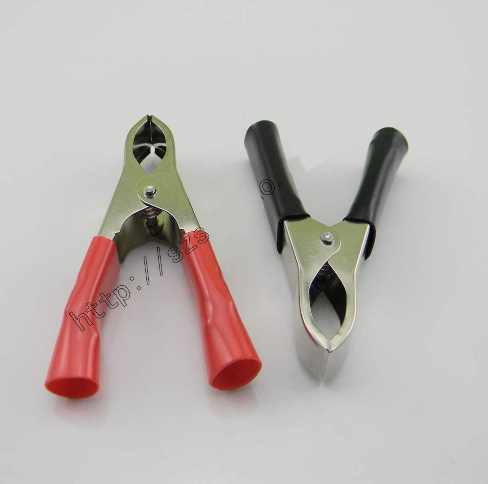 75MM Current Spring Clip Alligator Copper Alligator Clips Pair Red and ...
