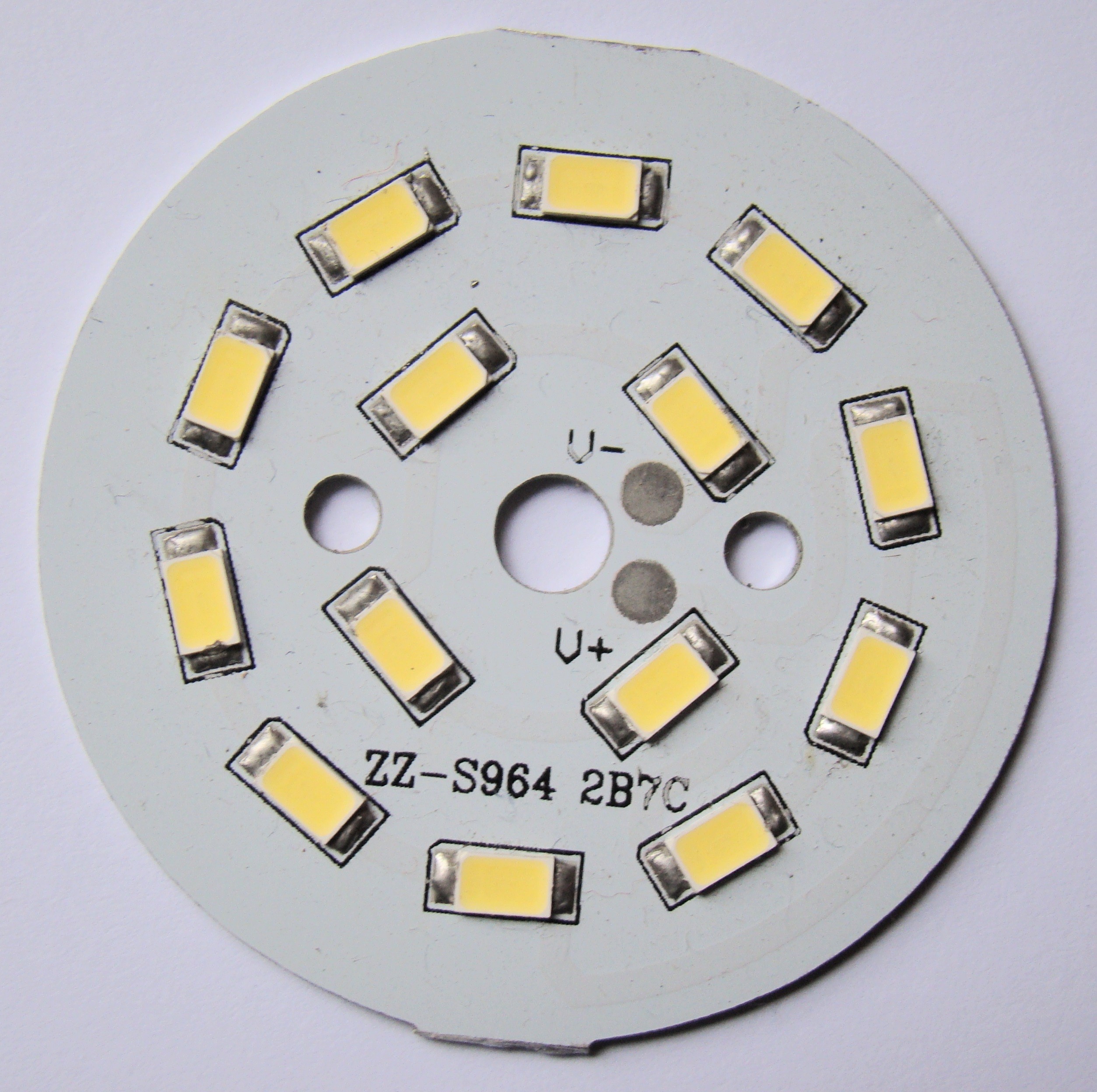 7W Ultra Bright SMD LED Round Panel Light PCB - Hacktronics