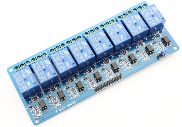 8 Channel 5V 10A Relay Module with Optical Coupling Isolation - Hacktronics