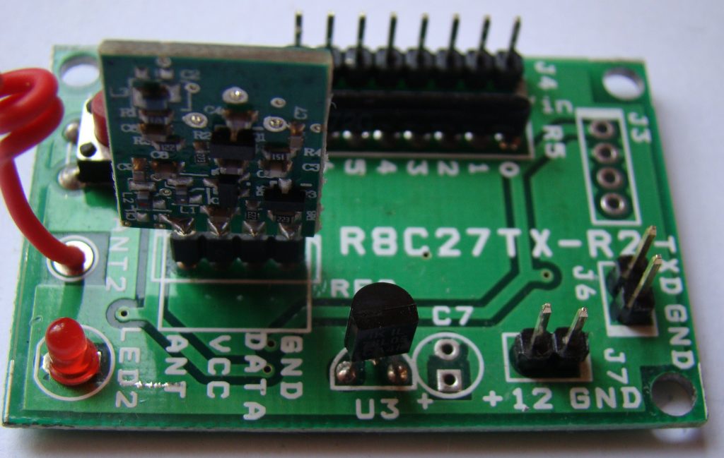 8 Channel RF Remote Module with Serial Data Transfer - Hacktronics