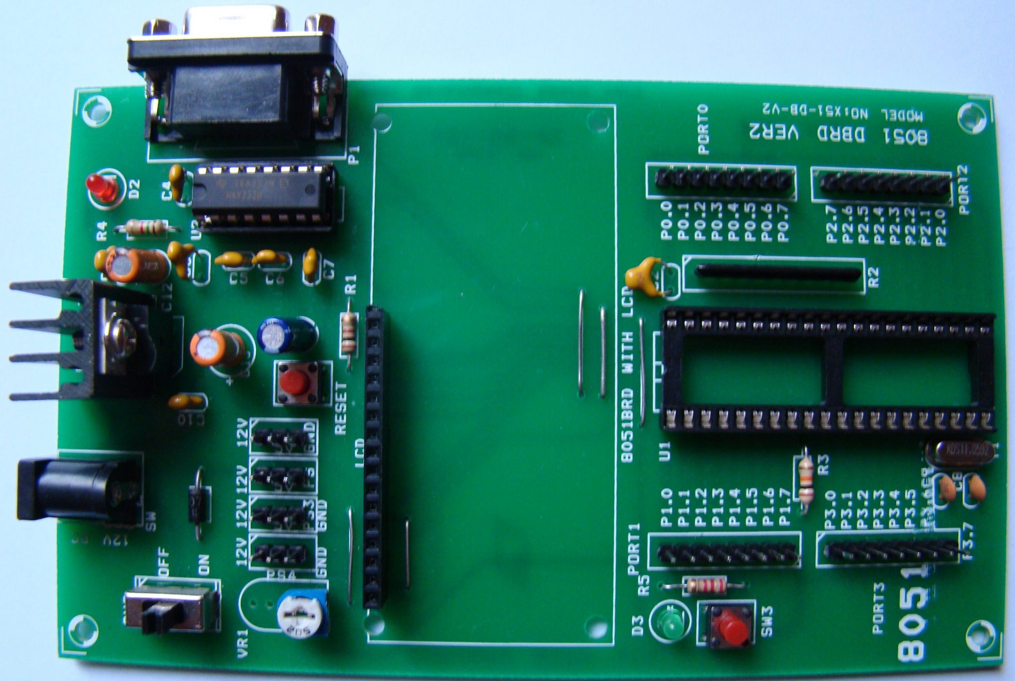 8051 Microcontroller Evaluation Board - Hacktronics