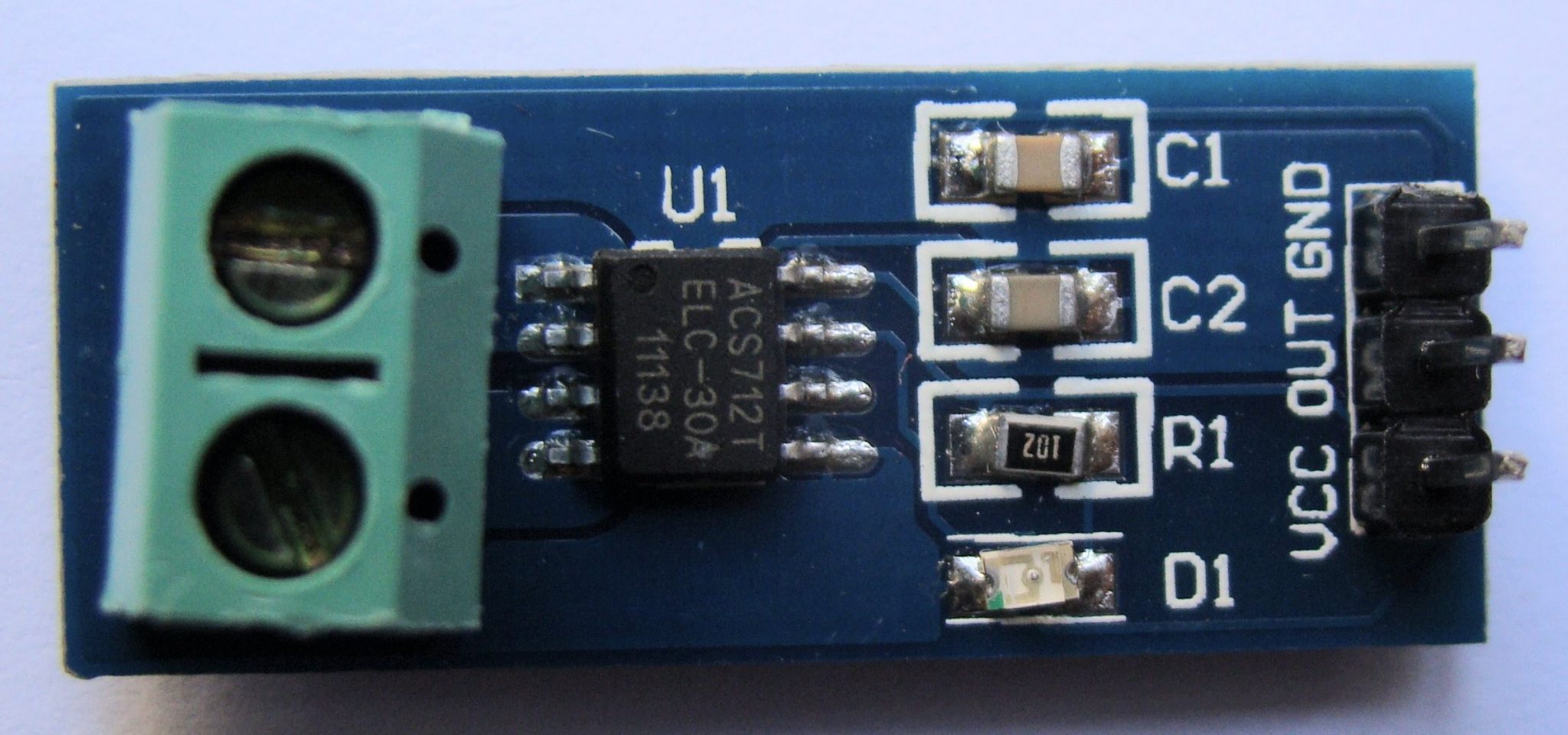 ACS712 20A Range Current Sensor Module - Hacktronics