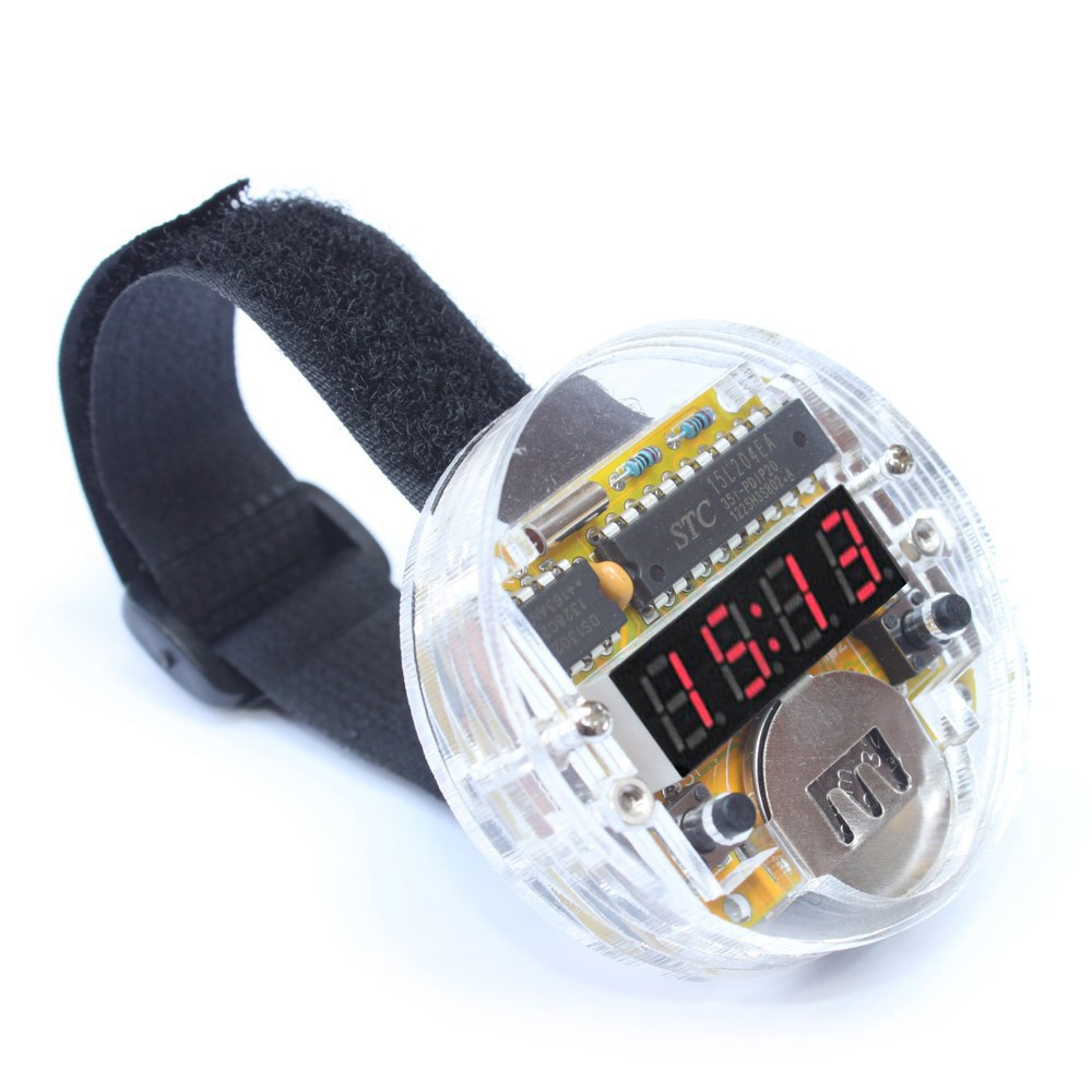 Awesome Transparent LED Watch DIY LED Digital Tube Wristwatch ...