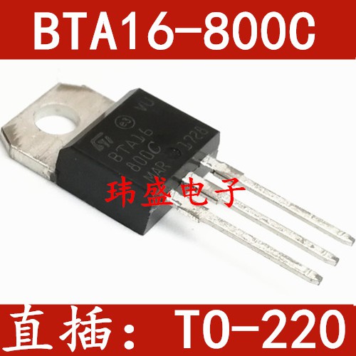 BTA16-800C 16A 800V Triac TO-220 Package Thyristor - Hacktronics