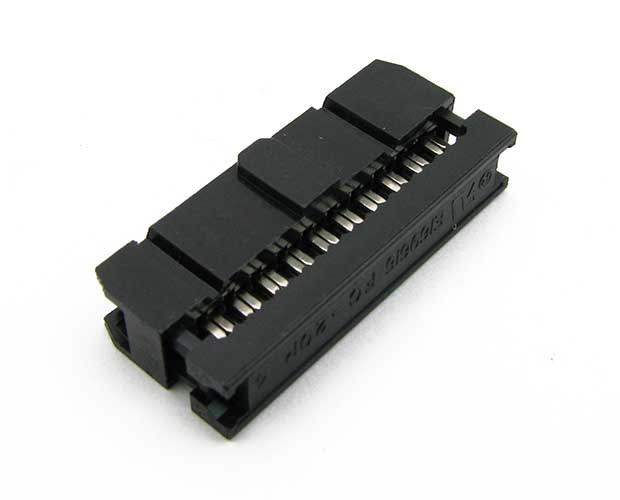 Black Dual Row 20 Pin IDC Socket Connector Female Header FC-20P ...