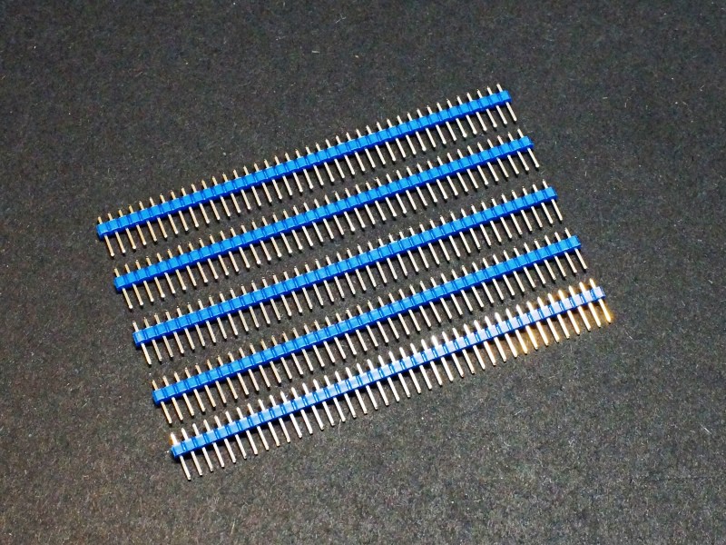 Blue Color Berg Strip: 1x40 Break Away Pin Male Headers - Straight ...