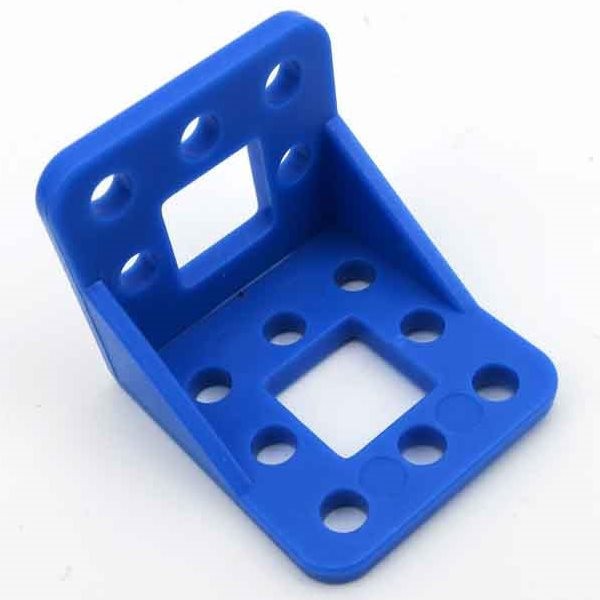 Blue Rectangular Plastic Plate Connecting Vertical Model Accessories - Hacktronics