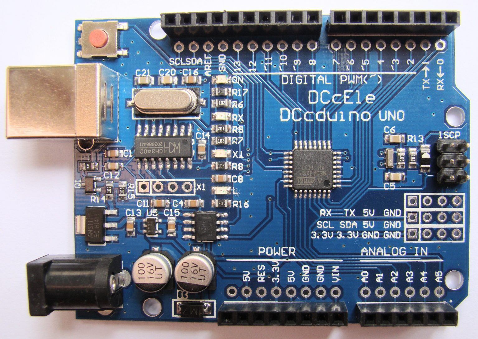Chinese Freeduino: Arduino UNO Compatible ATMega328P Development Board ...