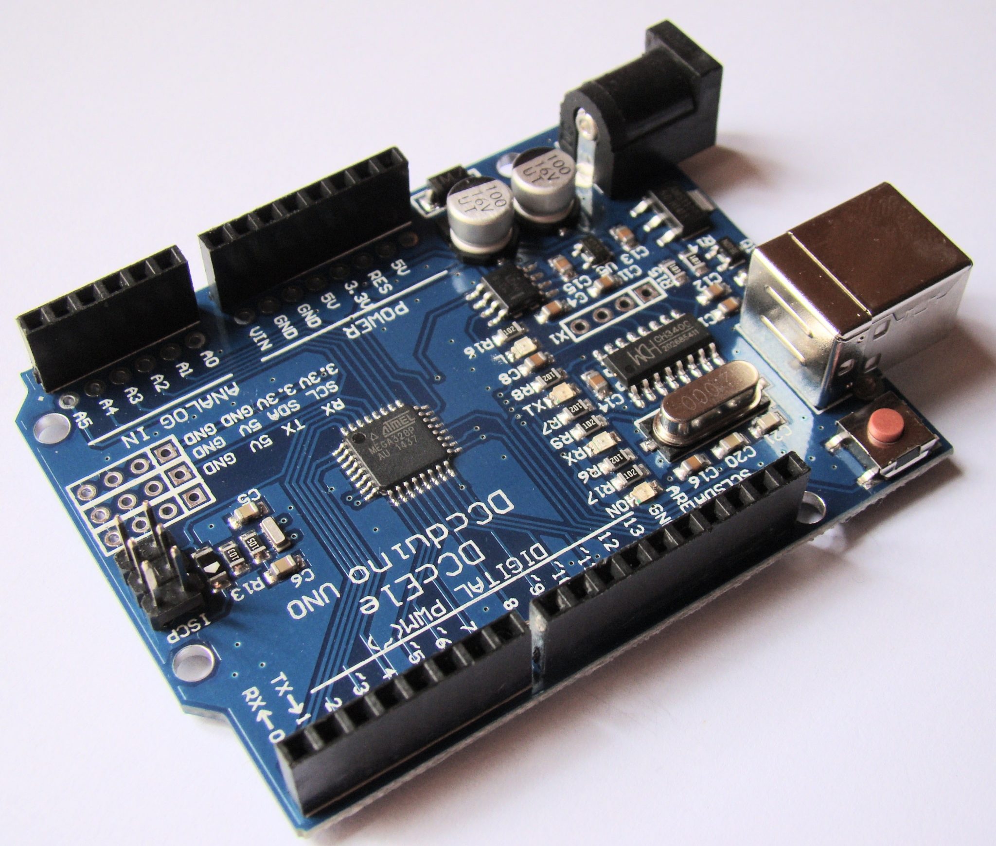 Chinese Freeduino: Arduino UNO Compatible ATMega328P Development Board - Hacktronics