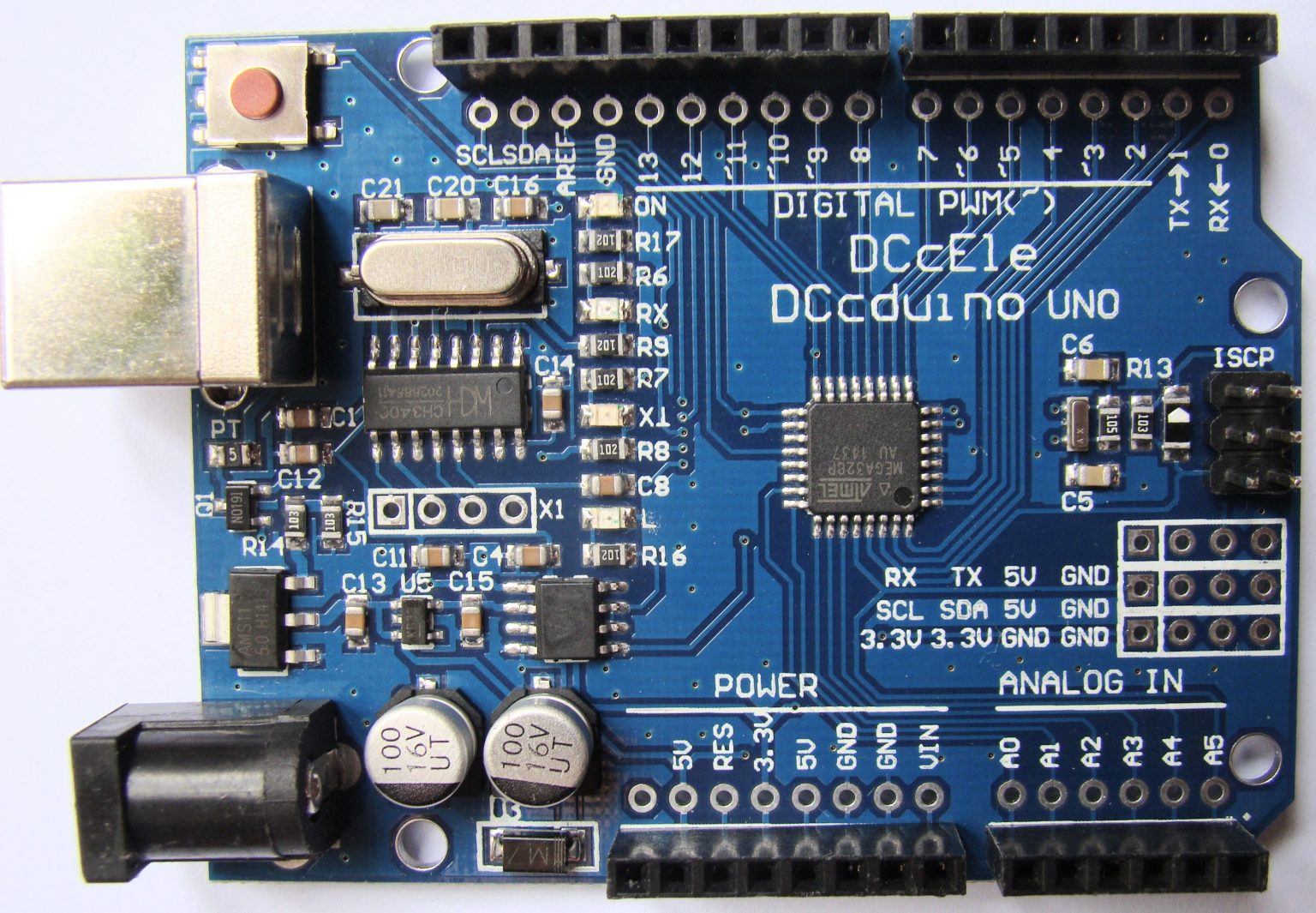 Chinese Freeduino: Arduino UNO Compatible ATMega328P Development Board ...