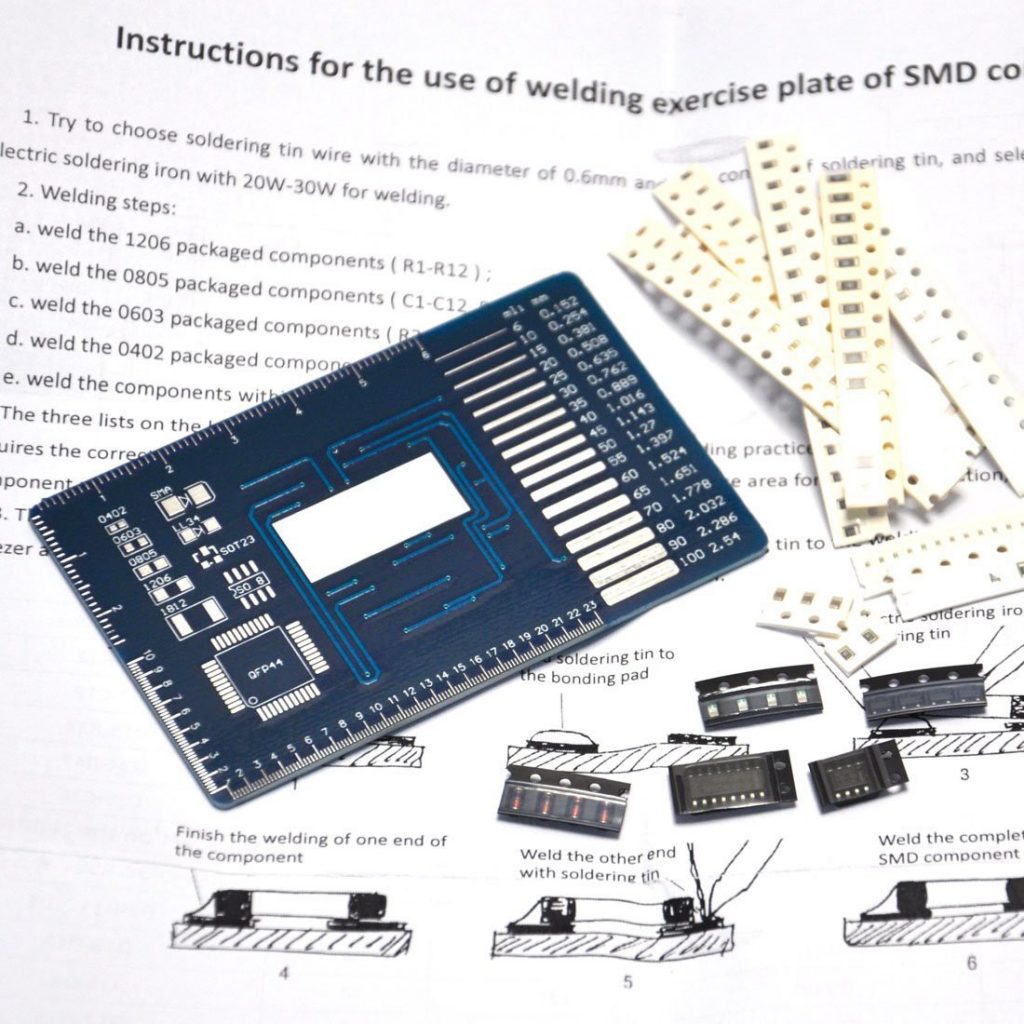 DIY SMD Rotating LED SMD Components Soldering Practice Board Skill ...