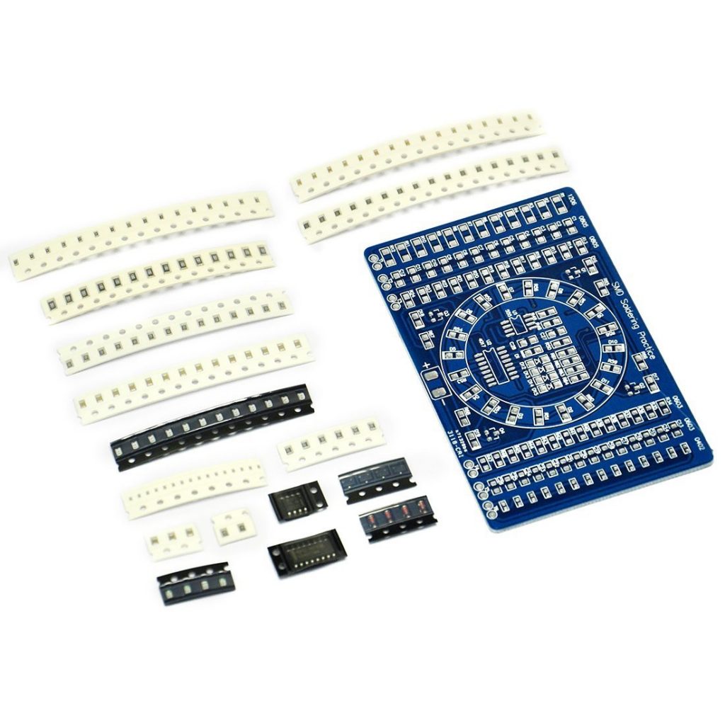 DIY SMD Rotating LED SMD Components Soldering Practice Board Skill ...