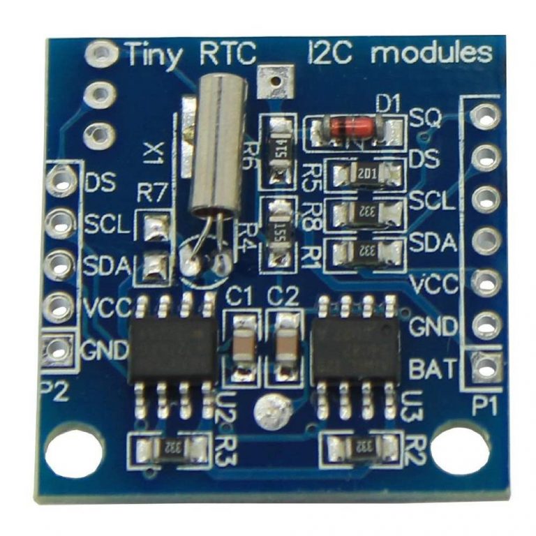 DS1307 RTC + AT24C32 EEPROM I2C Real Time Clock Module Board - Hacktronics
