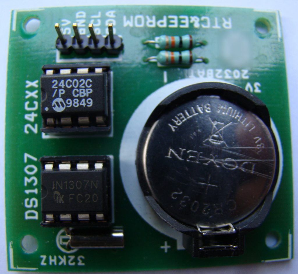 DS1307 RTC Clock & 24CXX EEPROM - Hacktronics