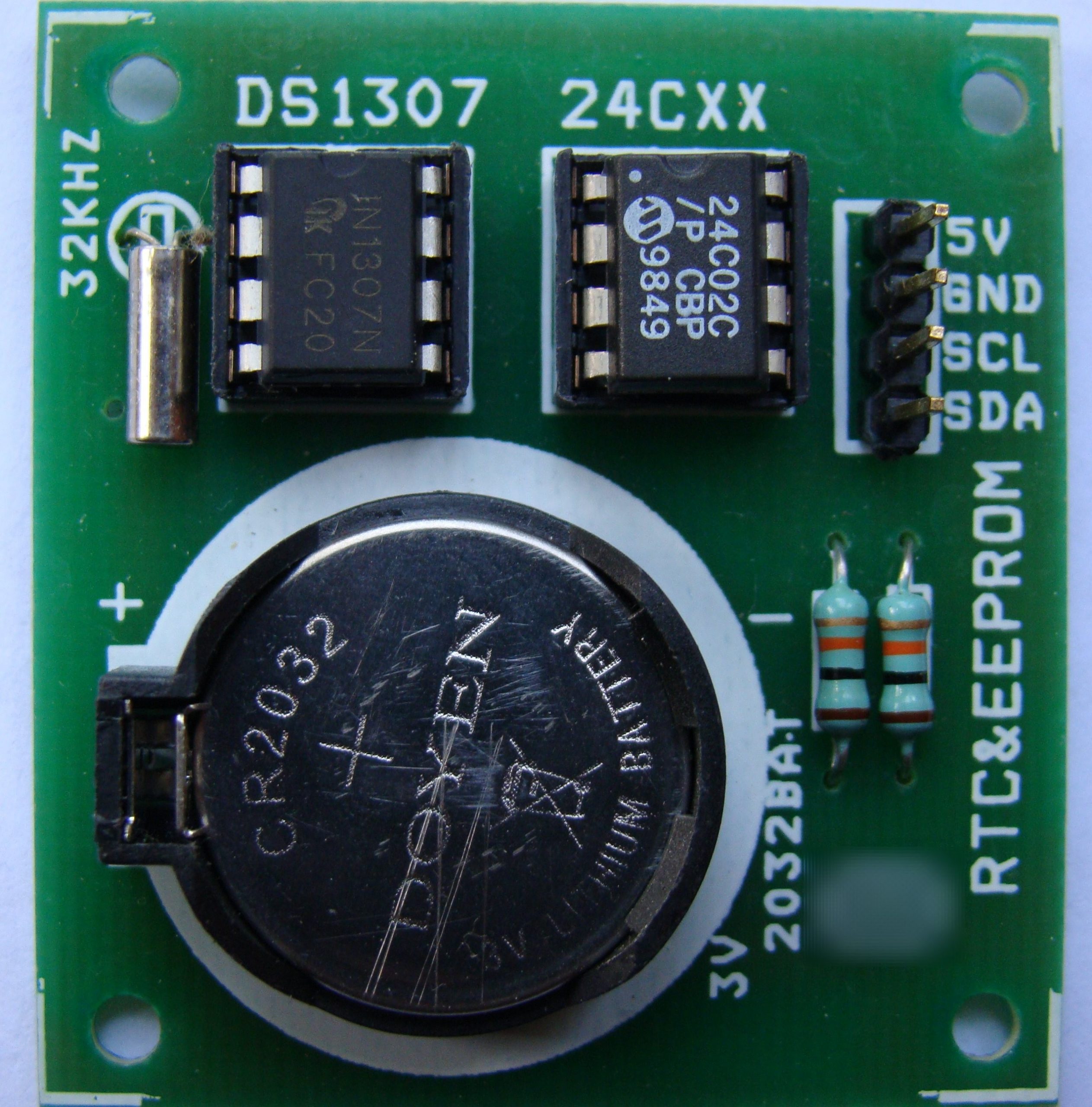 DS1307 RTC Clock & 24CXX EEPROM - Hacktronics