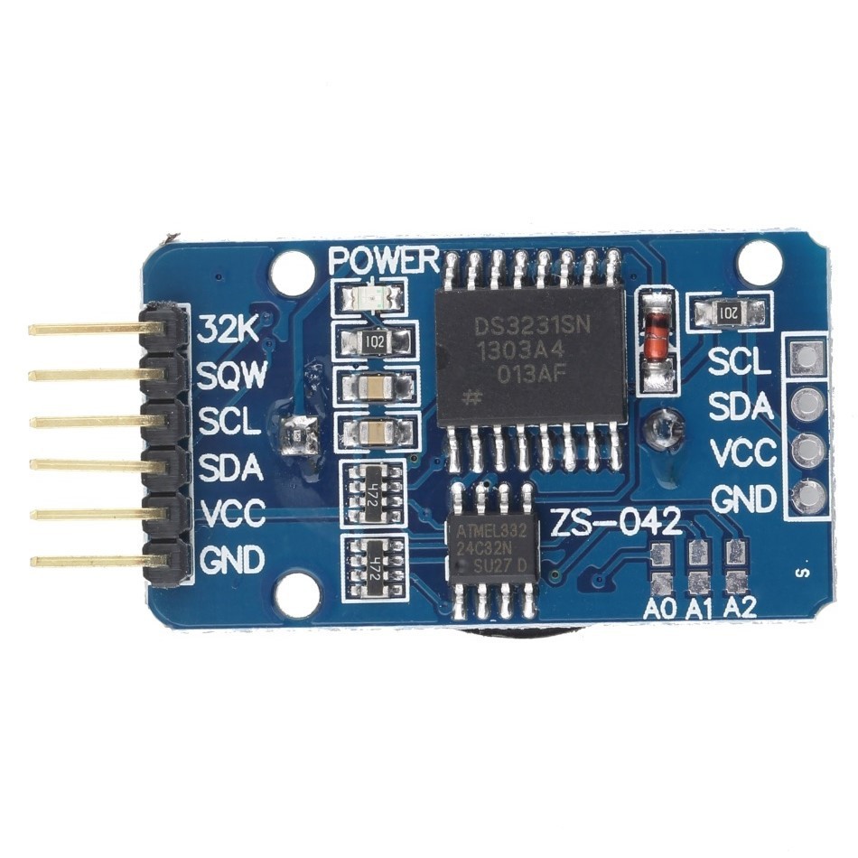 DS3231 AT24C32 I2C Precision RTC Clock and EEPROM Memory Module - Hacktronics