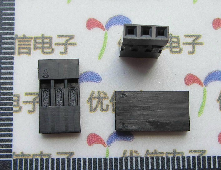 DuPont 3 Pin Plastic Shell Single Row 2.54mm Pitch - Hacktronics