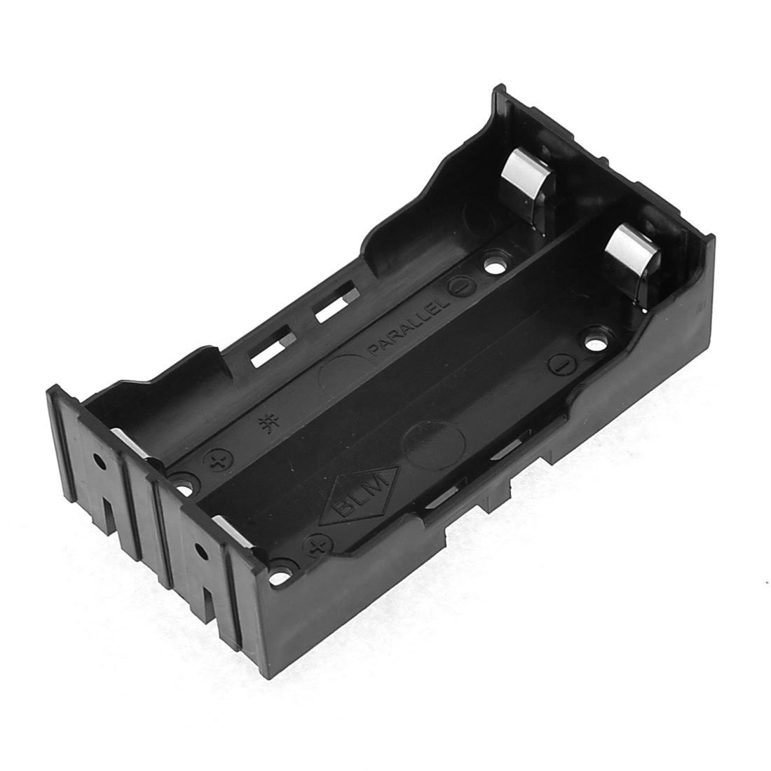 Dual Cell 18650 Battery Holder Case Box Leads Pins PCB Board Mount ...