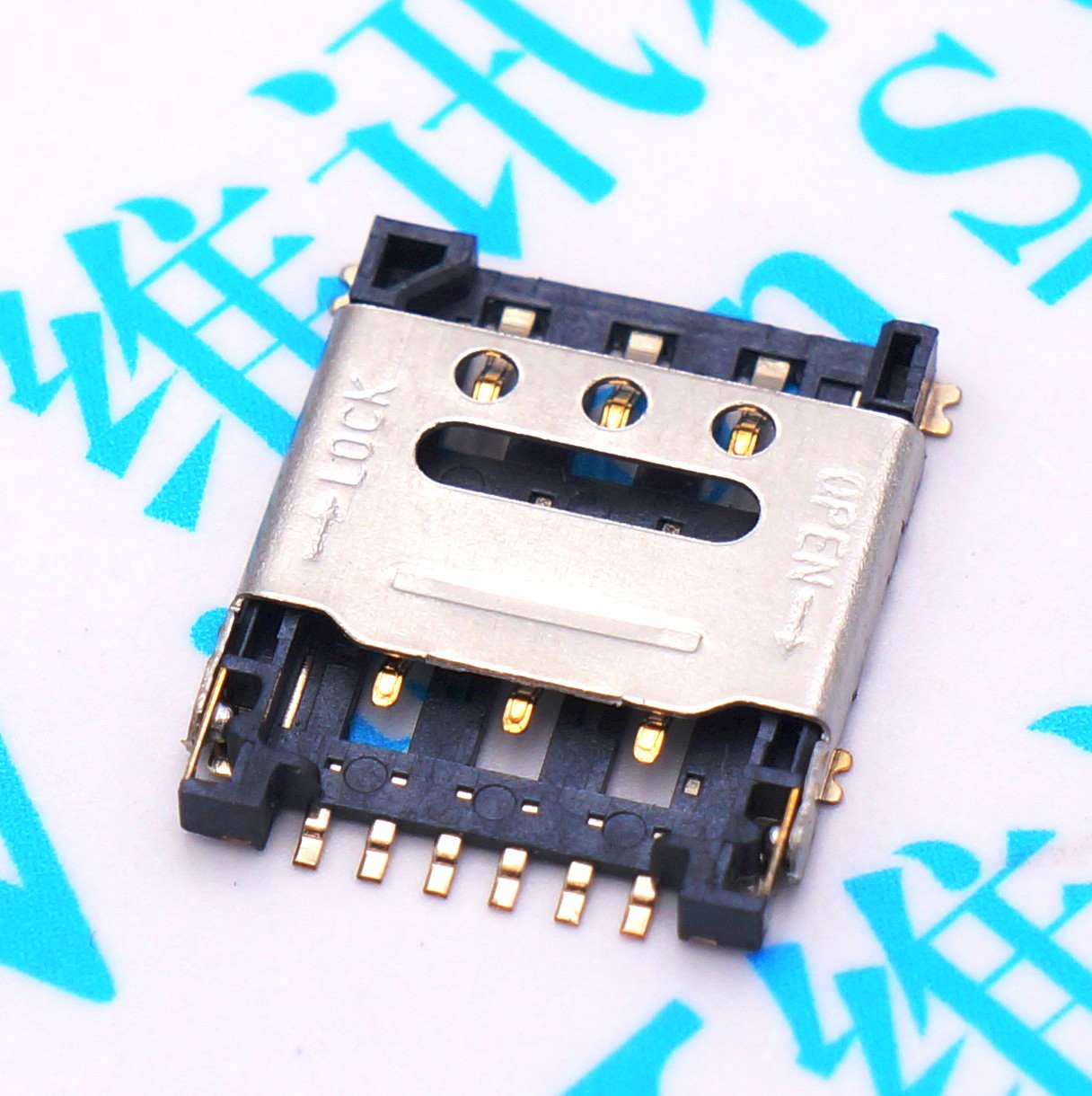 Flip Type NANO SIM Card Slot 6P SIM Card Holder - Hacktronics