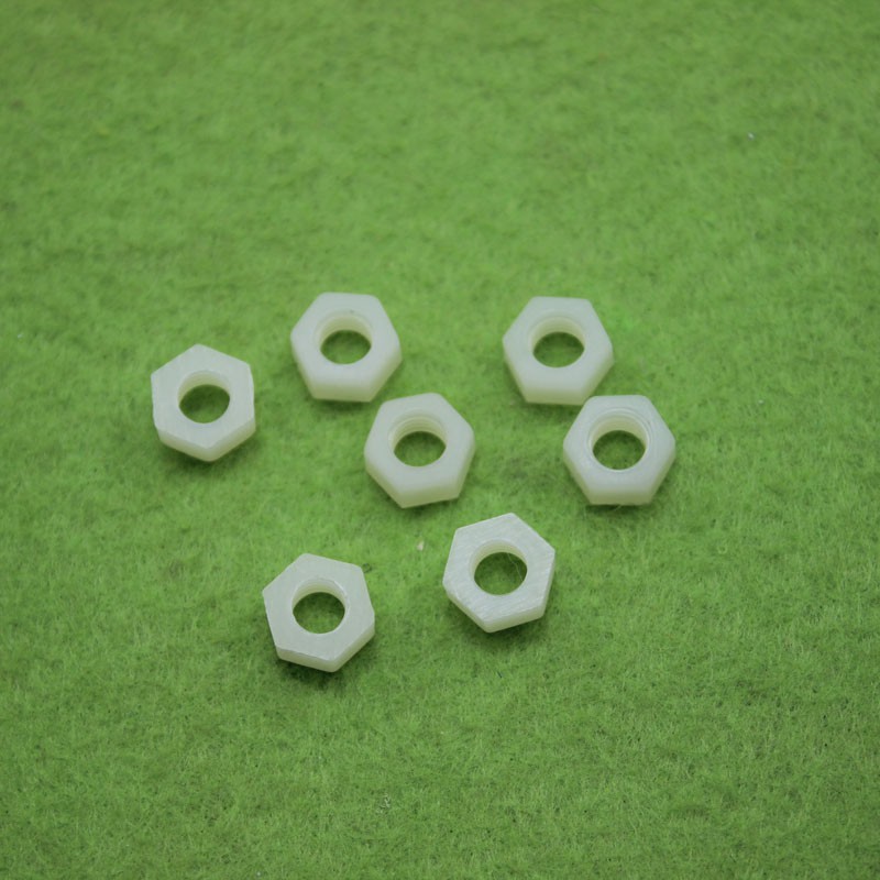 Hexagon Plastic M5 Nylon Plastic Nut - Hacktronics