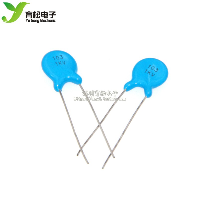 High Voltage Ceramic Capacitor 103M 1KV/103 0.01UF 10nF 1000V - Hacktronics