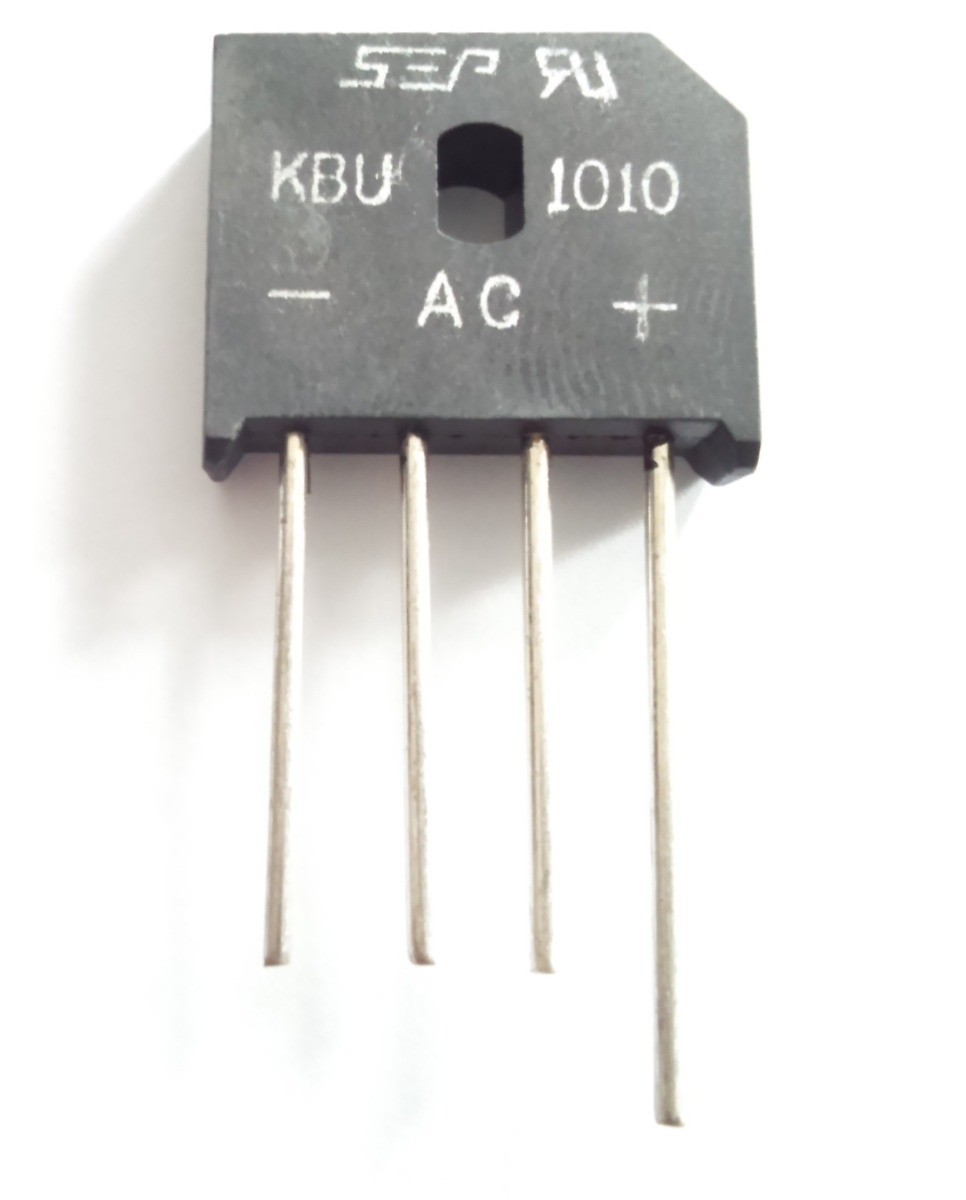 KBU1010 10A 1000V Flat Bridge Rectifier - Hacktronics