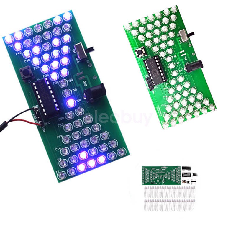 LED Electronic Hourglass DIY Kit Fun Electric Production Kits PCB Board ...