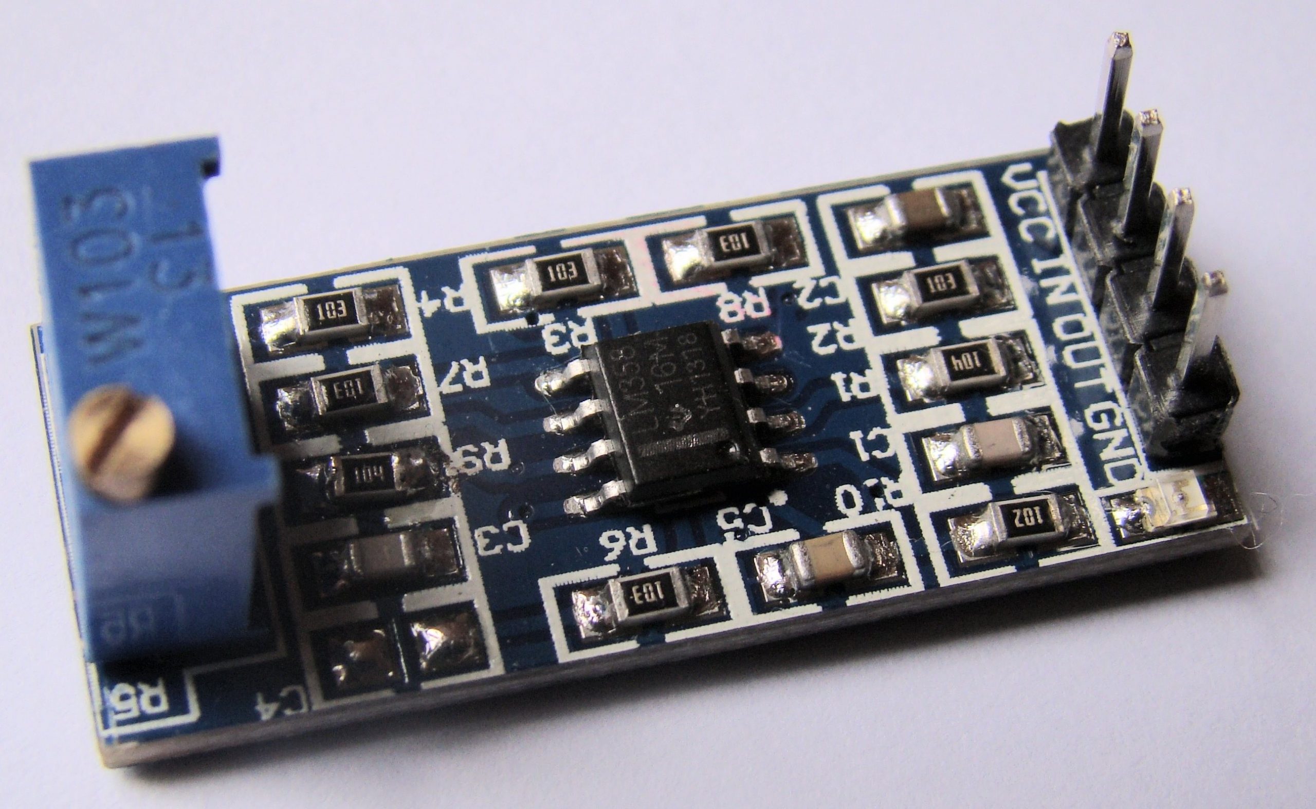 LM358 100 times Gain Operational Amplification Module - Hacktronics