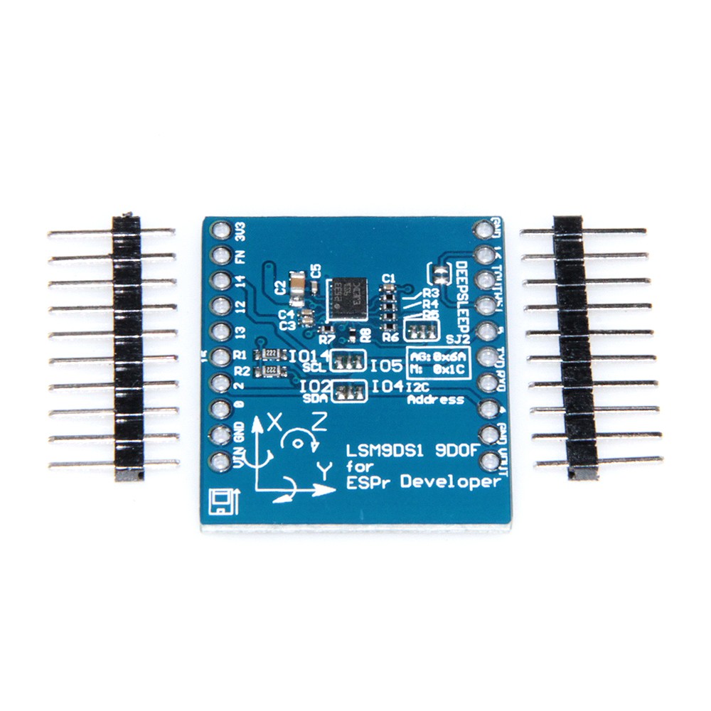 Lsm9ds1 Shield 9dof Imu Breakout For Esp Wroom 02 Wemos Hacktronics