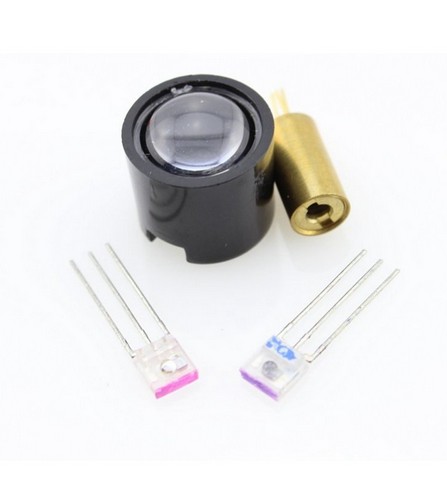 Laser Sensor: Laser LED + Modulation Tube + Receiving Tube + Lens ...