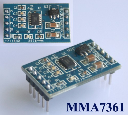 Mma7361 Mma7260 Accelerometer Sensor Module Hacktronics