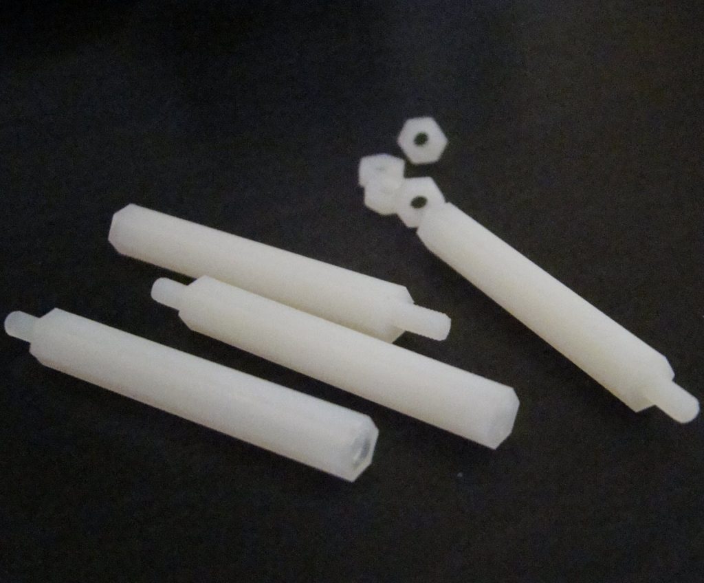 Nylon Column M3 40MM + 6 High Plastic PCB Supports: Spacers: Separator ...