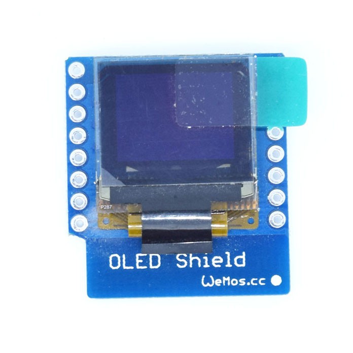 Oled Shield For Wemos D1 Mini 066 Inch 64x48 Ssd1306 I2c Compatible Hacktronics 