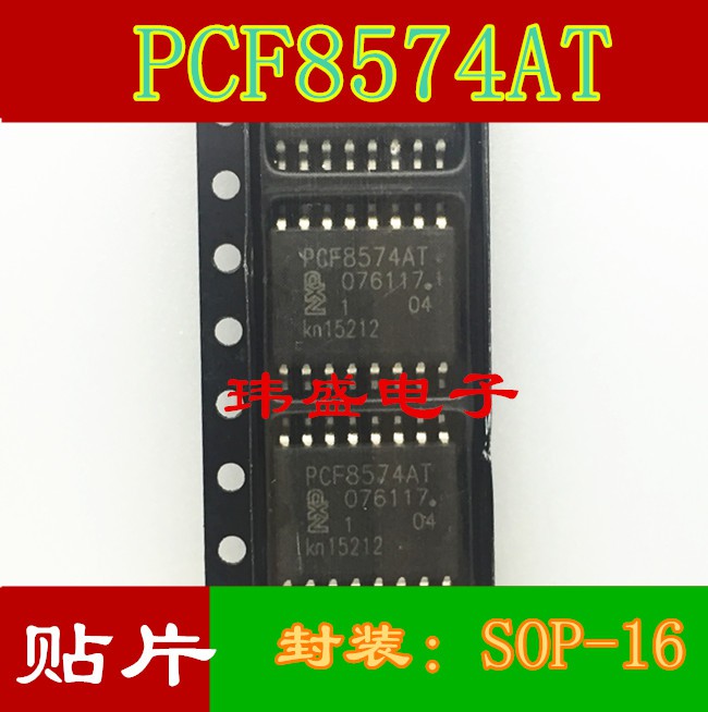 PCF8574AT PCF8574 SOP16 IC 8 Bit I2C I/O Expander - Hacktronics