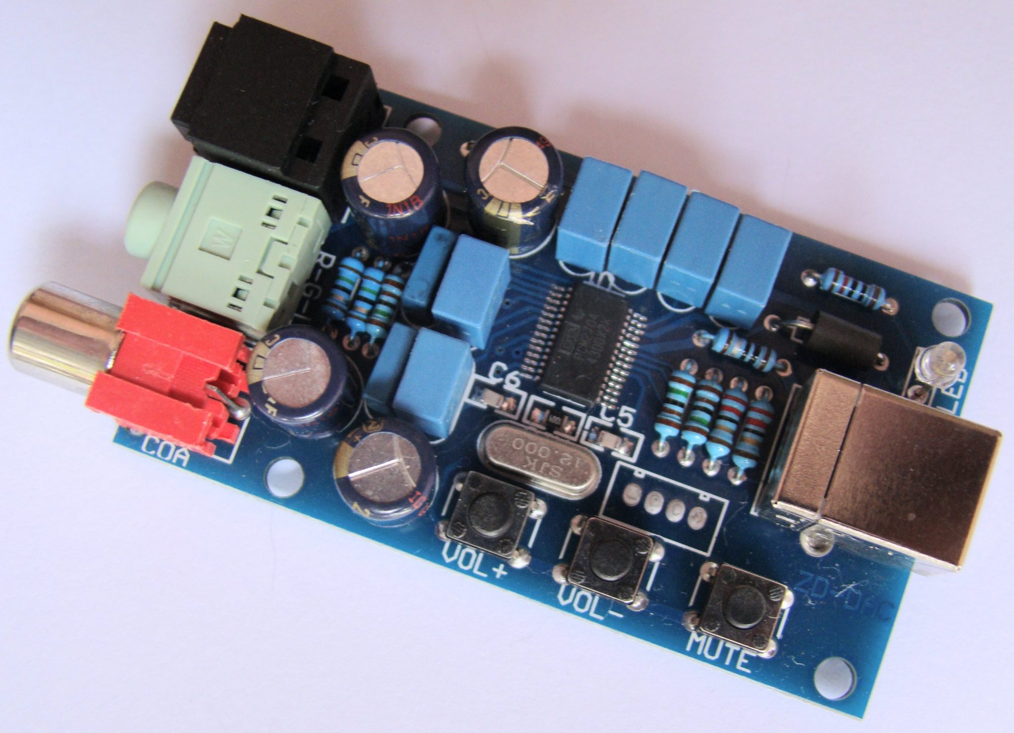PCM2704 USB DAC Decoder Sound Card with Volume Control - Hacktronics