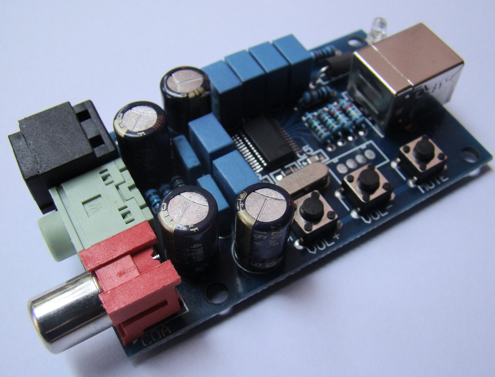 PCM2704 USB DAC Decoder Sound Card with Volume Control - Hacktronics