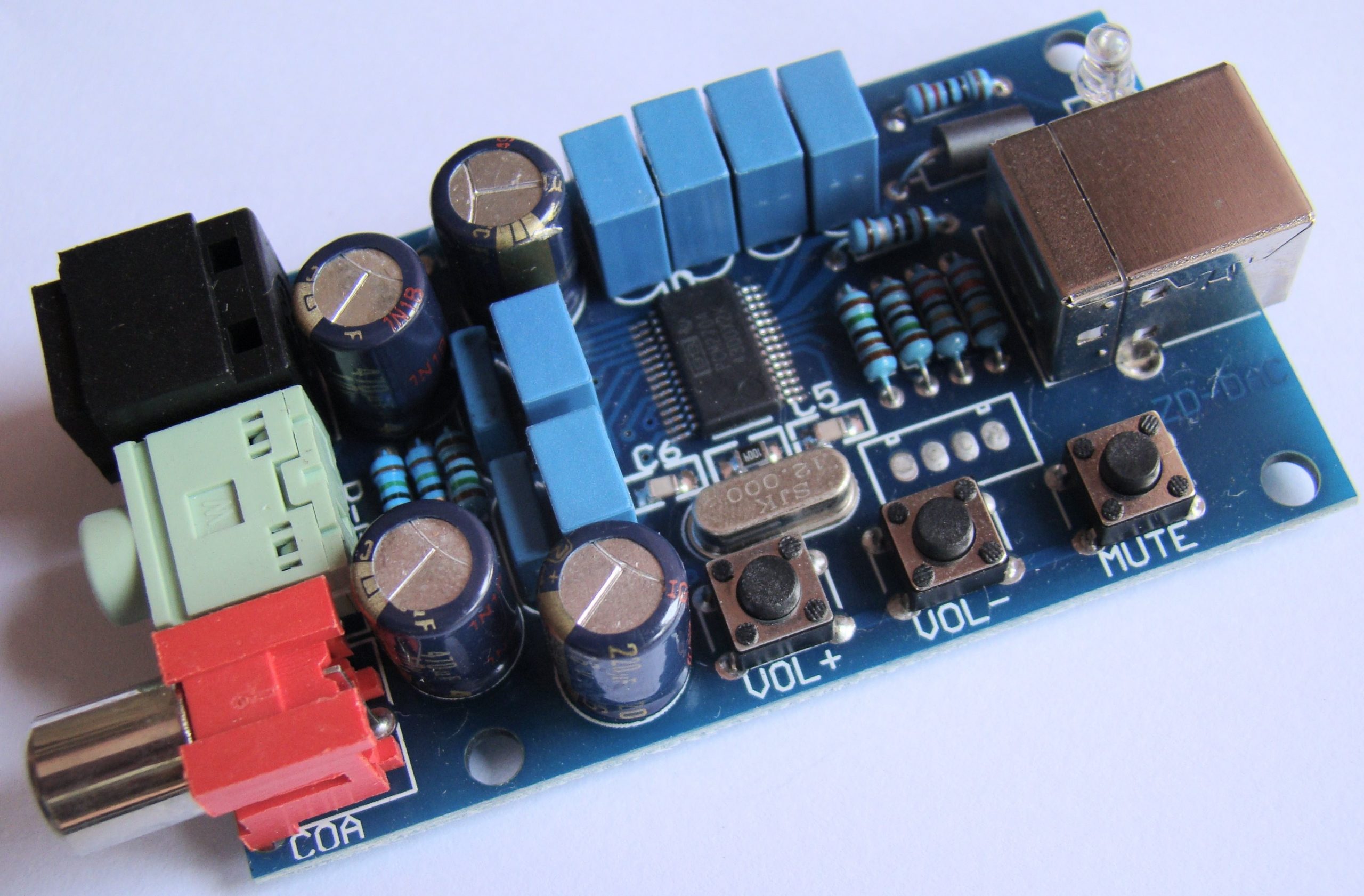 PCM2704 USB DAC Decoder Sound Card with Volume Control - Hacktronics
