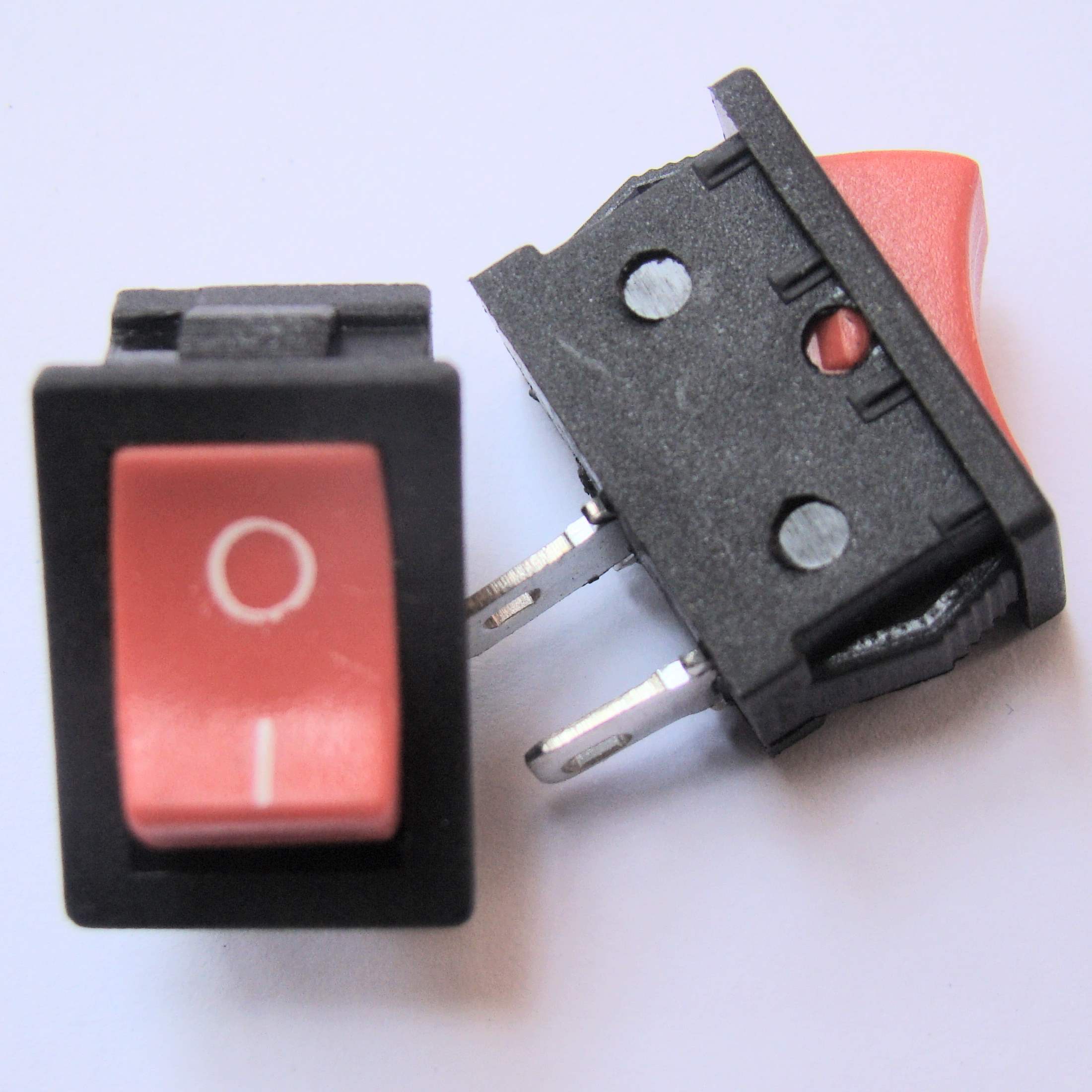 Red Color ON/OFF Rocker Switch - Hacktronics